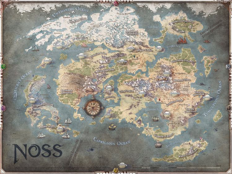 Noss Fantasy Map Brush Pack - Cartography Brushes and Tools Bundle ...